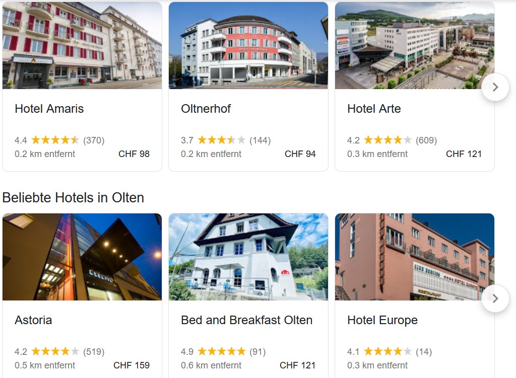 Hotels Olten Gösgen - Hotel Solothurn